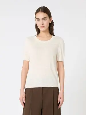 Max Mara Linen Yarn Jumper - Ecru