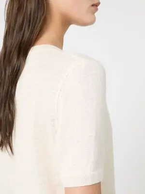 Max Mara Linen Yarn Jumper - Ecru