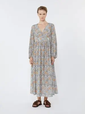 Max Mara Printed Silk Dress