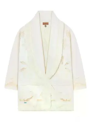 Alanui Island's Diary Openwork Cardigan With Fringe