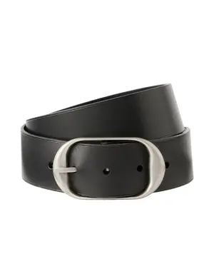NILI LOTAN Leather Belt - Silver