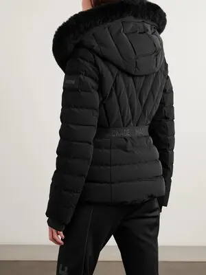 Mackage Elita Plush-trimmed Quilted Down Ski Jacket - Black