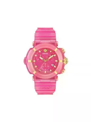 Versace V-real Active Chrono 45mm Watch - Pink
