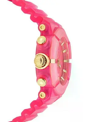 Versace V-real Active Chrono 45mm Watch - Pink