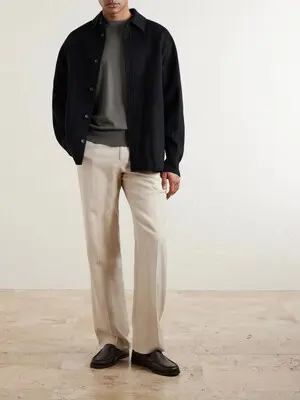 Zegna Cashmere And Silk-blend Sweater - Brown