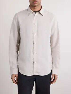 Nn07 Enzo 5708 Linen Shirt - Neutrals