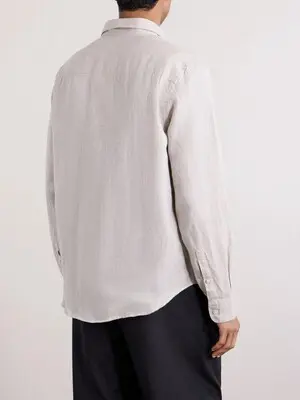 Nn07 Enzo 5708 Linen Shirt - Neutrals