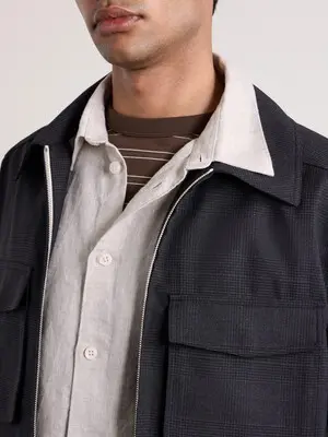 Nn07 Enzo 5708 Linen Shirt - Neutrals