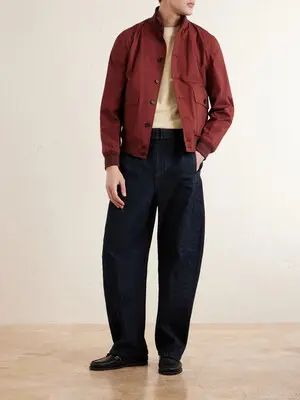 VALSTAR Valstarino Cotton-blend Bomber Jacket - Red