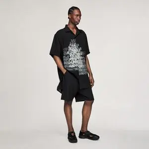Adidas Y-3 Placed Graphic Short Sleeve Long Shirt