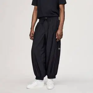 Adidas Y-3 Raw Edge 3-stripes Nylon Pants - Black