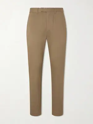 Purdey Straight-leg Stretch-lyocell Twill Chinos - Neutrals