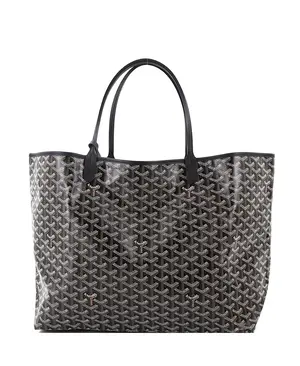 Goyard Gm Saint Louis Tote Coated Canvas - Black