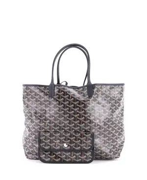 Goyard Saint Louis Pm Tote Coated Canvas - Black