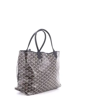Goyard Saint Louis Pm Tote Coated Canvas - Black