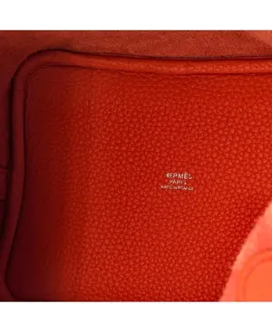 Hermès Pm Picotin Lock Bag Clemence - Orange