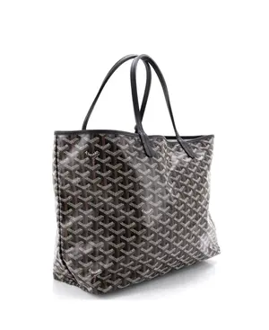 Goyard Saint Louis Pm Tote Coated Canvas - Black