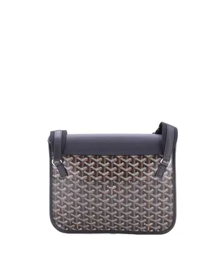 Goyard Coursier Messenger Bag Coated Canvas And Leather - Black
