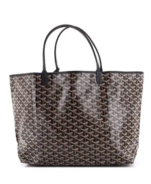 Goyard Gm Saint Louis Tote Coated Canvas - Black