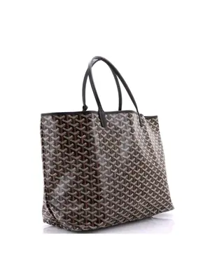 Goyard Gm Saint Louis Tote Coated Canvas - Black