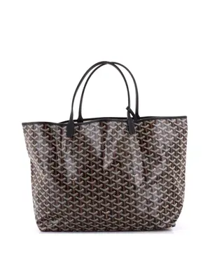 Goyard Gm Saint Louis Tote Coated Canvas - Black