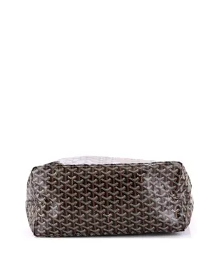 Goyard Gm Saint Louis Tote Coated Canvas - Black