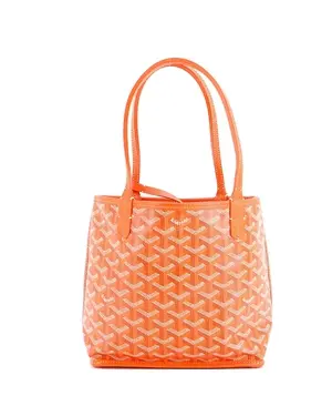 Goyard Anjou Reversible Tote Coated Canvas - Orange