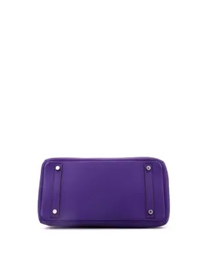 Hermès Birkin 30 Handbag Purple Clemence With Palladium Hardware - Iris