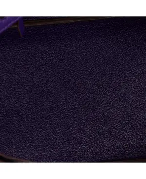 Hermès Birkin 30 Handbag Purple Clemence With Palladium Hardware - Iris