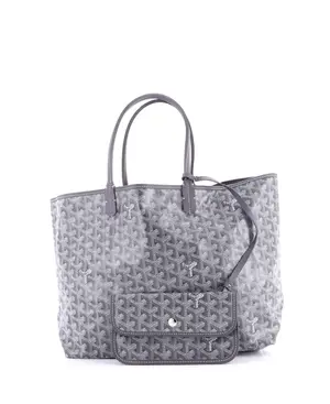 Goyard Pm Saint Louis Tote Coated Canvas - Gray