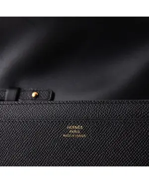 Hermès Constance To Go Wallet Epsom - Black