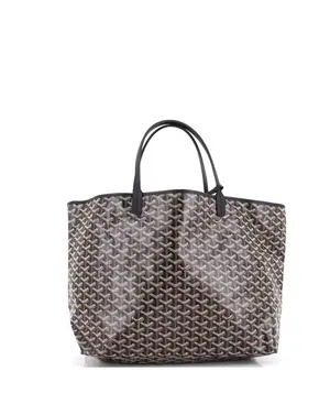 Goyard Gm Saint Louis Tote Coated Canvas - Black