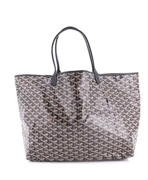 Goyard Gm Saint Louis Tote Coated Canvas - Black