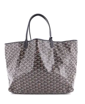 Goyard Gm Saint Louis Tote Coated Canvas - Black