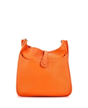 Hermès Gm Evelyne Bag Gen Iii Clemence - Orange