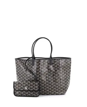Goyard Pm Saint Louis Tote Coated Canvas - Black
