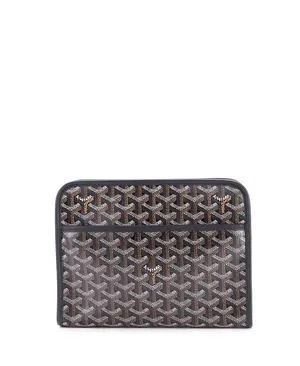 Goyard Mm Jouvence Toiletry Pouch Coated Canvas - Black