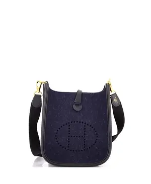 Hermès Tpm Evelyne Gen Iii Felt Bag - Blue