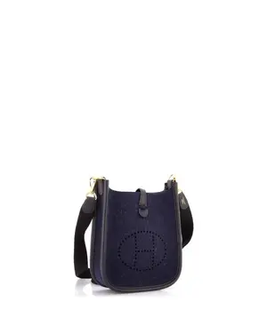 Hermès Tpm Evelyne Gen Iii Felt Bag - Blue