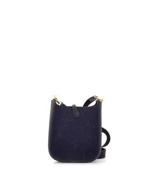 Hermès Tpm Evelyne Gen Iii Felt Bag - Blue