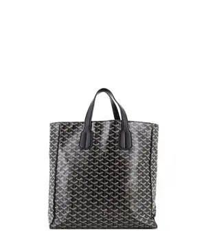 Goyard Voltaire Iii Tote Coated Canvas - Black