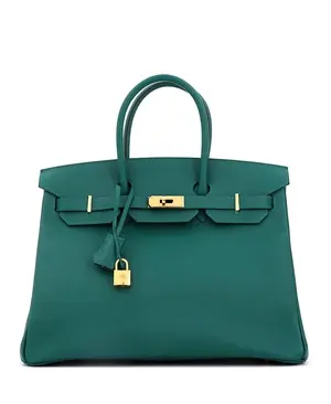 Hermès Birkin 35 Handbag - Malachite