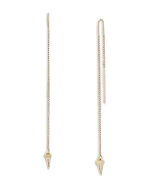 ALLSAINTS Laio Spike Threader Earrings - Gold