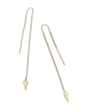 ALLSAINTS Laio Spike Threader Earrings - Gold
