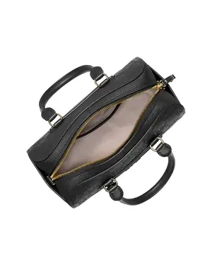 Michael Kors Jet Set Travel Extra Small Logo Embossed Leather Duffle Bag