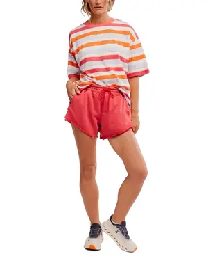 Free People Knockout Shorts - Grapefruit