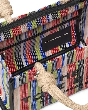 Marc Jacobs The Small Stripe Mesh Tote Bag - Red/multi