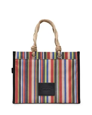 Marc Jacobs The Large Stripe Mesh Tote Bag - Red/multi