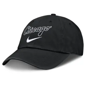 Nike Chicago White Sox Primetime Club Mlb Unstructured Adjustable Hat - Black