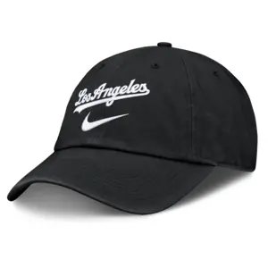 Nike Los Angeles Dodgers Primetime Club Mlb Unstructured Adjustable Hat - Black